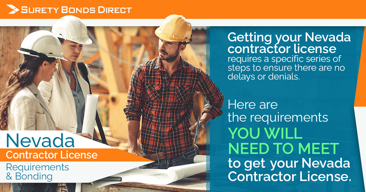 Nevada Contractor License Requirements and Surety Bonds